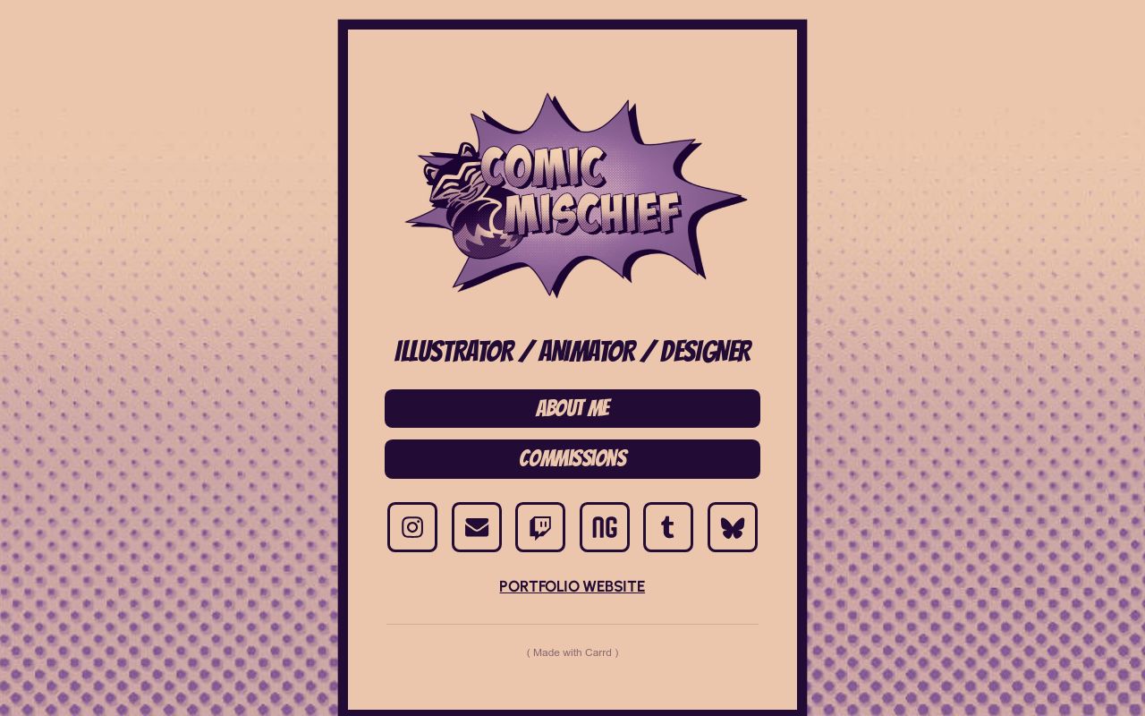 Comic Mischief About Me